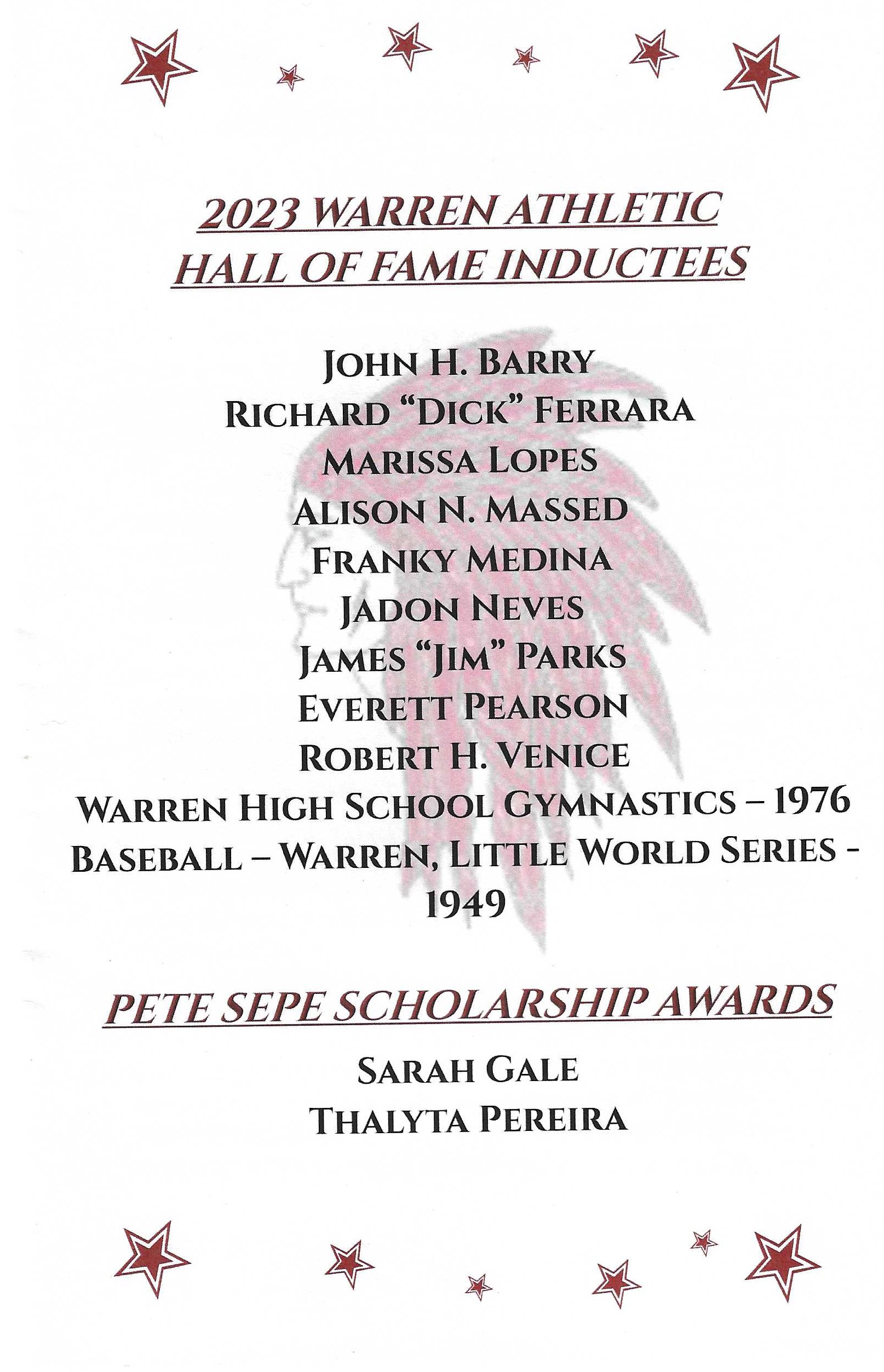 2023 banquet gallery - Warren Athletic Hall of Fame 2023 banquet gallery - Warren Athletic Hall of Fame